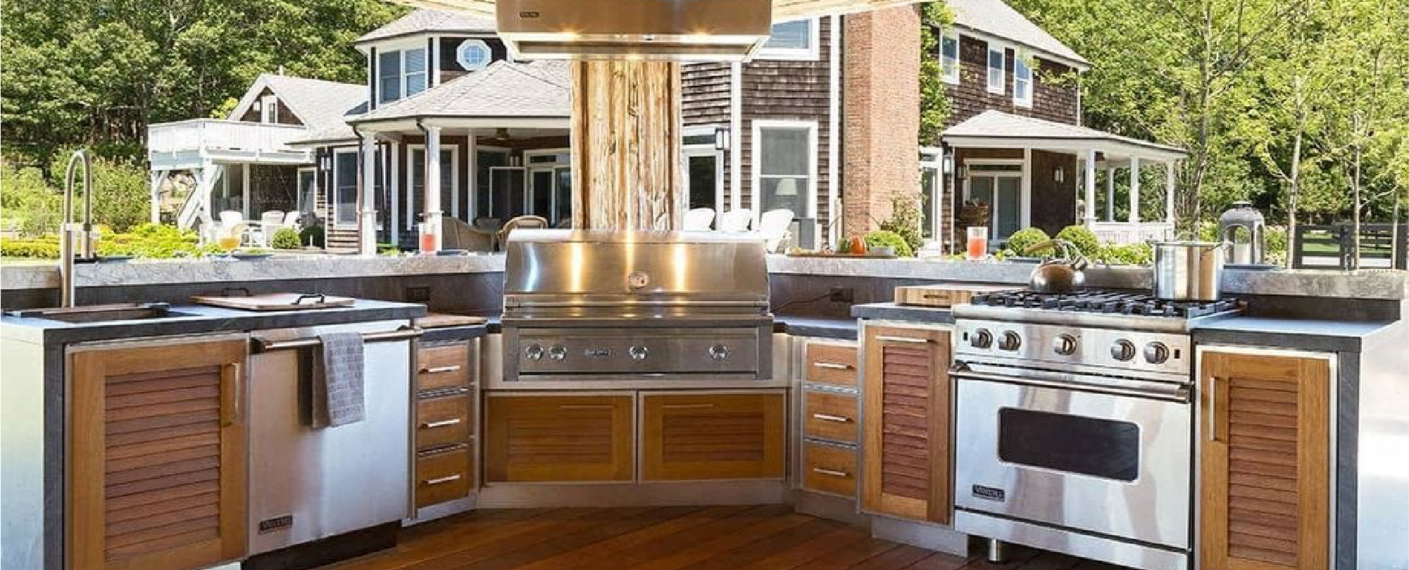 Outdoor kitchen storage ideas - Gabinetto - Kitchen and Bath